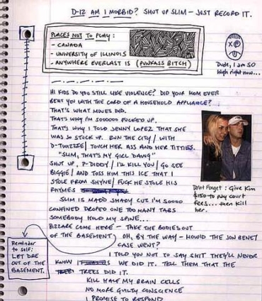 Eminem's Notebook